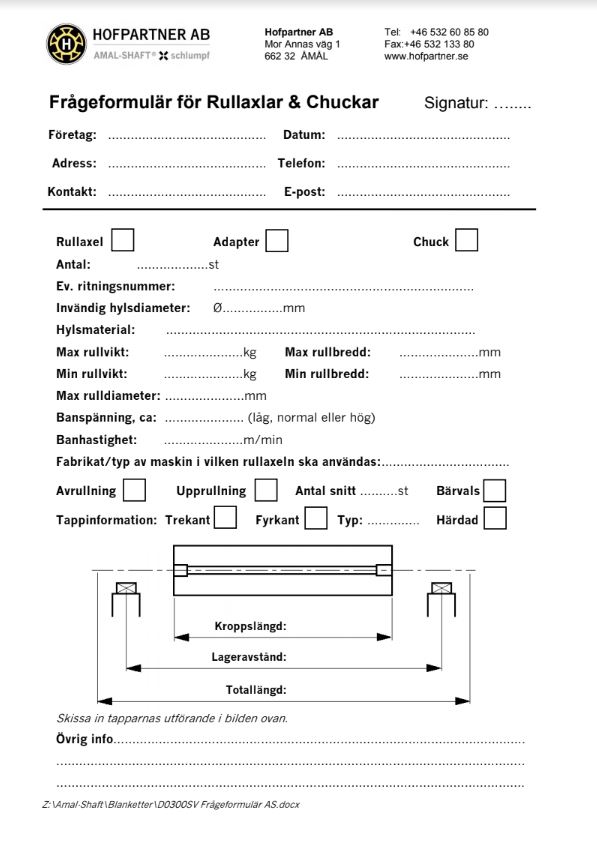 Expanderande Axlar av AMAL-SHAFT® | Hofpartner AB